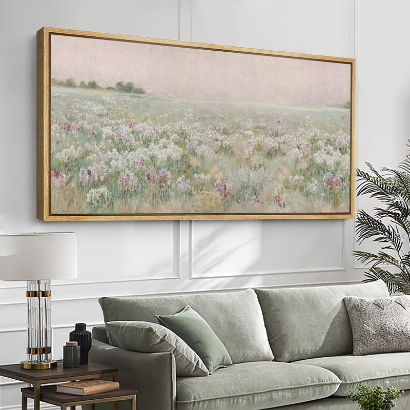 IDEA4WALL Vibrant Wildflower "Meadow Floral Field French Country Artwork Pictures Extra Large ...